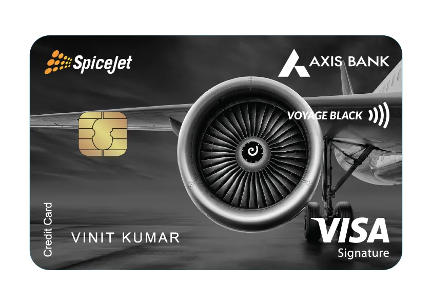 Axis SpiceJet Voyage Black Credit Card - Top Travel Credit Card by Axis ...