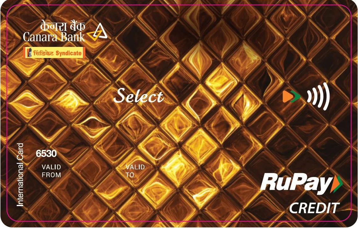 Canara RuPay Select Secured Credit Card — Canara Bank | Rewards, Fees ...