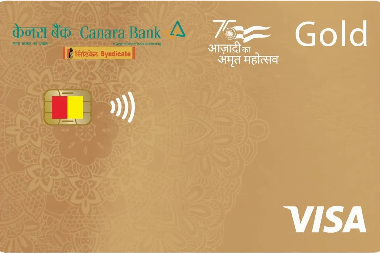Canara VISA Gold Secured Credit Card – Lifetime Free, FD-Backed Card ...